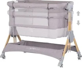 CHIPOLINO Postýlka SleepNFold 2v1 Platinum / Přístavná k posteli / 6 v