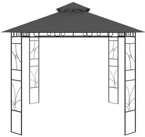 vidaXL Marketos Altán 4 x 3 x 2,7 m antracitový 160 g/m²