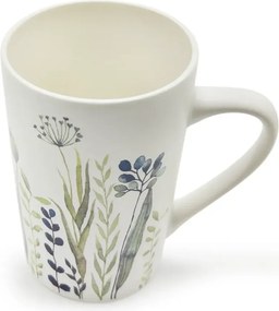 Porcelánový hrnek Zelená louka, 300 ml – luční motiv v odstínech zelené, matný povrch