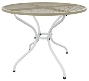 Unikov Zahradní stůl Tako 105 kulatý Barva nátěru: Bílá - RAL 9016 - Bílá - RAL 9016