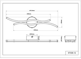 Globo 67336-12 - LED Stropní svítidlo BOYD LED/12W/230V 3000K