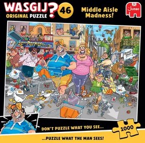 JUMBO Puzzle WASGIJ Original 46: Šílenství střední uličky! / 1000 dílk