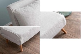 Designová rozkládací pohovka Felicitas II 120 cm krémová