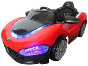 HračkyZaDobréKačky Elektrické autíčko Kabriolet s LED červené