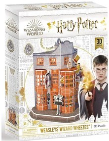3d puzzle cubicfun 3d puzzle harry potter: kratochvilné kouzelnické kejkle 62 dílků