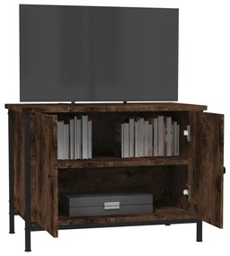 TV skříňka s dvířky hnědý dub 60x35x45 cm kompozitní dřevo