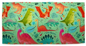Sablio Ručník Dinosauři v trávě - 30x50 cm