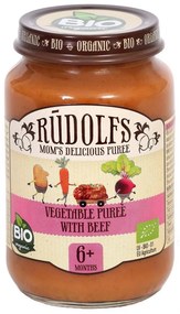 Rudolfs BIO Zelenina s hovězím masem 190 g