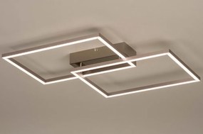 Stropní stmívatelné designové LED svítidlo do obýváku York Quadro