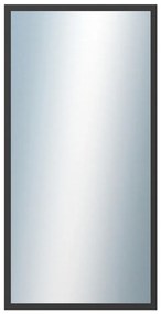DANTIK - Zarámované zrcadlo - rozměr s rámem cca 50x100 cm z lišty Hliník černá | P05-021 (7005021)
