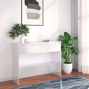 vidaXL Konzolový stolek 100 x 35 x 76,5 cm kompozitní dřevo [813036] Barva: Bílá