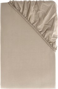 Livarno home Perkálové napínací prostěradlo, 90-100 x 200 cm (béžová)