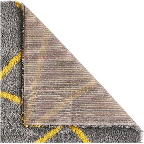 Šedo-žlutý koberec Think Rugs Royal Nomadic Grey & Yellow, 120 x 170 cm