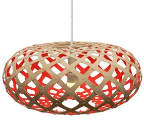 david trubridge Kina závěsná lampa Ø 44cm bambusově červená