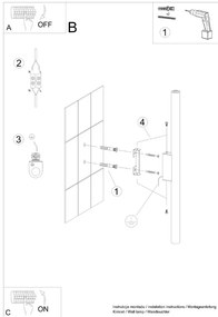 Nástěnné svítidlo v cihlové barvě Fideus – Sollux