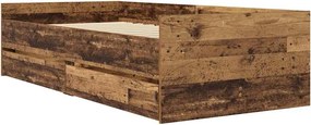 Rám postele Staré dřevo 90 x 190 cm Masivní borové dřevo 3403207