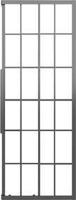 vidaXL Sprchový kout mléčné ESG 90 x 70 x 180 cm černý [151862]