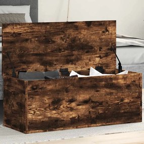vidaXL Úložný box 90 x 35 x 35 cm kompozitní dřevo [840682] Barva: kouřový dub