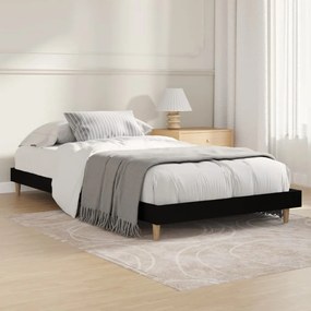vidaXL Rám postele černý 90 x 200 cm kompozitní dřevo