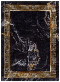 Dywany Łuszczów Kusový koberec Miro 51278.809 Marble black / gold ROZMĚR: 160x220