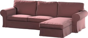 Potah na pohovku IKEA Ektorp 2-místná s lenoškou barva fialová látka sametová