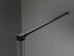 Mexen Velar posuvná sprchová stěna Walk-in 100 x 200 cm, transparentní 8 mm, černá - 871-100-000-03-70