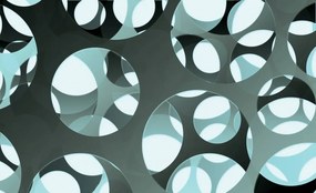 Fototapeta - Pastelové kruhy abstraktní (254x184 cm)