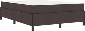 Postel s boxspringem Tmavě hnědá 140 x 190 cm textil 3398860