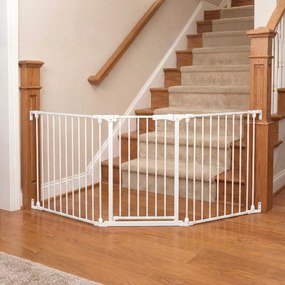 Costway 3 TLG. Baby gate with double locking a two-sided swivel mechanism safety