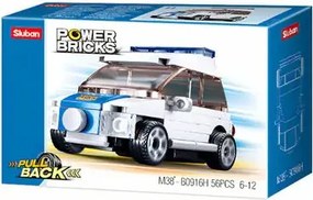 Sluban Power Bricks M38-B0916H Natahovací auto policejní / LEGO - komp