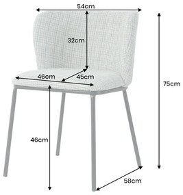 Designová jídelní židle Bayram zeleno-růžová