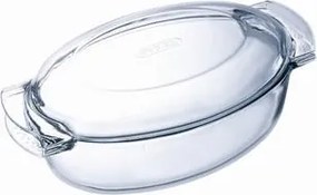 Žáruvzdorná oválná nádoba s víkem 5,8 l pyrex