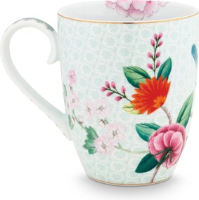 Pip Studio Blushing Birds white hrnek 350ml, bílá