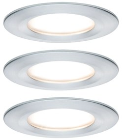 Paulmann 93496 LED Coin Nova round, set kulatých bodovek v matně bílé úpravě, LED 3x6,5W 2700K tříkrokové stmívání, prům. 7,8cm