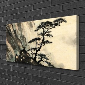 Obraz na plátně Malovaný Strom Umění 125x50 cm