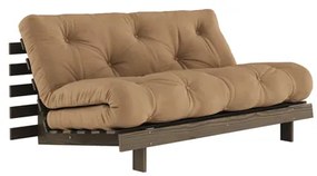 sofa ROOT by Karup - 160*200 cm carob (hnědá) + futon mocca 755