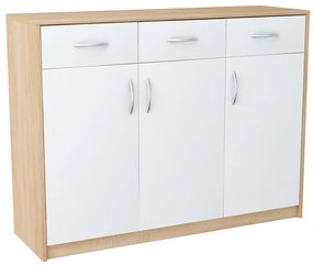 Casarredo Komoda AGNES/HIT 3D3S dub sonoma/bílá
