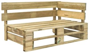44695 vidaXL Zahradní rohová lavice z palet dřevo