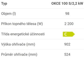 Dražice OKCE100SII/2,2 kW Elektrický zásobníkový ohřívač vody stacionární, 1108111101