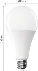 Emos lighting LED žárovka Classic A80 / E27 / 20 W (150 W) / 2452 lm / teplá bílá 1525733287
