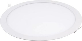 T-LED Bílý vestavný LED panel kulatý 225mm 18W 24V CCT 102202