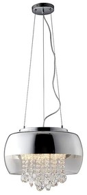 Milagro | Křišťálový lustr na lanku LUNA 1xE14/40W/230V | MI334