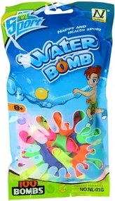 Vodní bomby 100 ks / Hračka do vody / s vystřelovačem a nástavcem / od