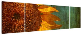 Obraz - Slunečnice (170x50 cm)