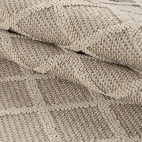 Ayyildiz, Kusový koberec Patara 4953 Beige – na ven i na doma, 80x150, béžová, chodba / předsíň