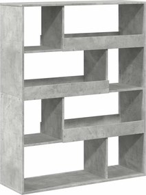 Knihovna betonově šedá 100 x 33 x 125,5 cm kompozitní dřevo 3309333
