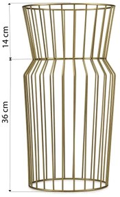 Stojan na květiny 50x26 cm zlatá