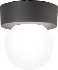 FAN I-SKITTLE-PL Venkovní stropní svítidlo SKITTLE antracit 1xE27 IP54 19,2x18 cm - FANEUROPE