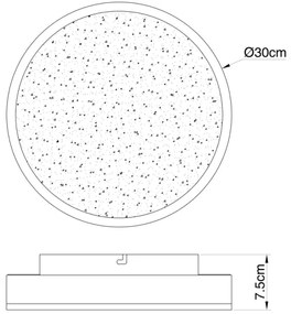 Globo 48460-24 - LED Stropní svítidlo HEDI LED/24W/230V pr. 30 cm černá
