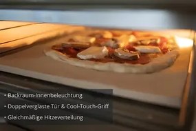 Unold Don Alfredo černá / Pec na pizzu / 1700 W / do 30 cm / 450 °C